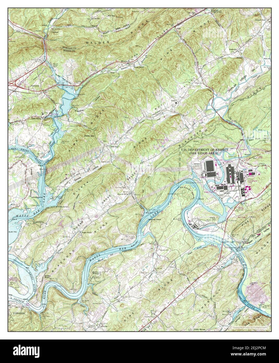 Elverton, Tennessee, map 1968, 1:24000, United States of America by ...