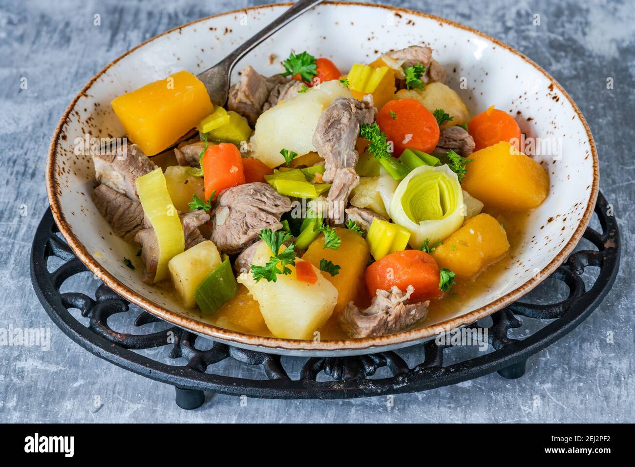 Cawl welsh lamb stew hi-res stock photography and images - Alamy