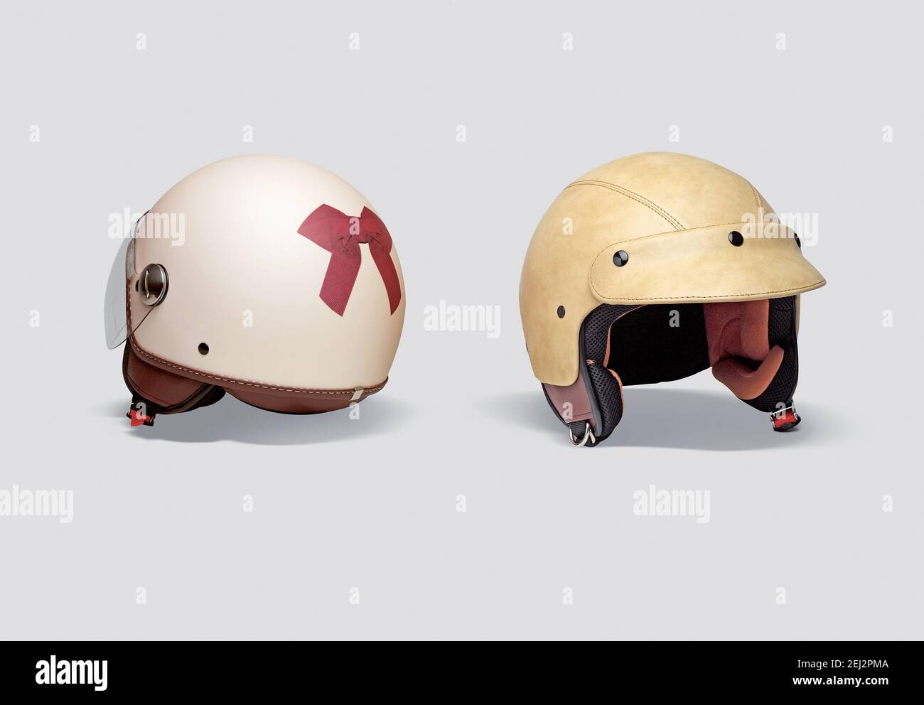 Elegant motorcycle helmet on white. Studio shoot Stock Photo - Alamy