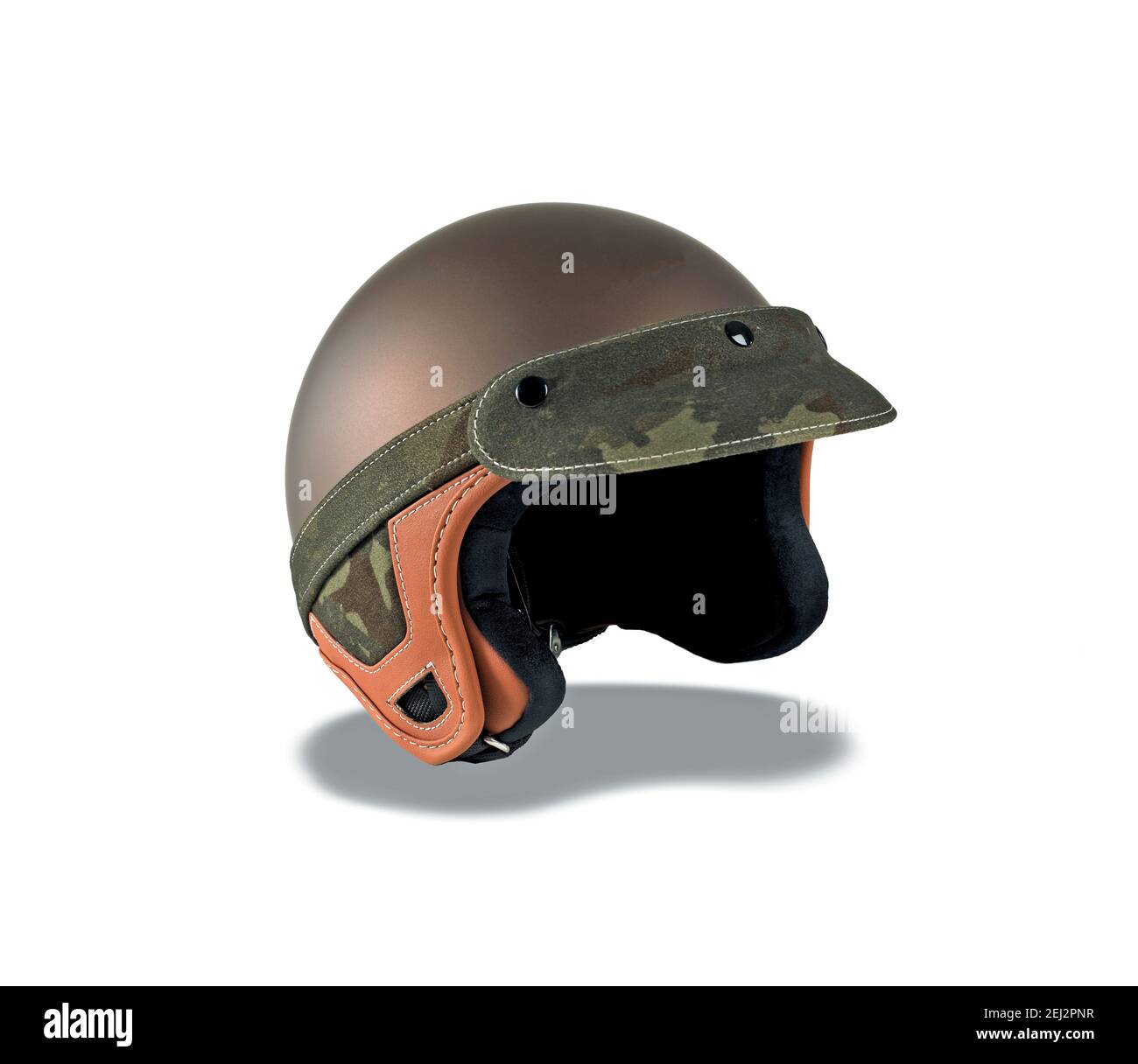 Elegant motorcycle helmet on white. Studio shoot Stock Photo - Alamy