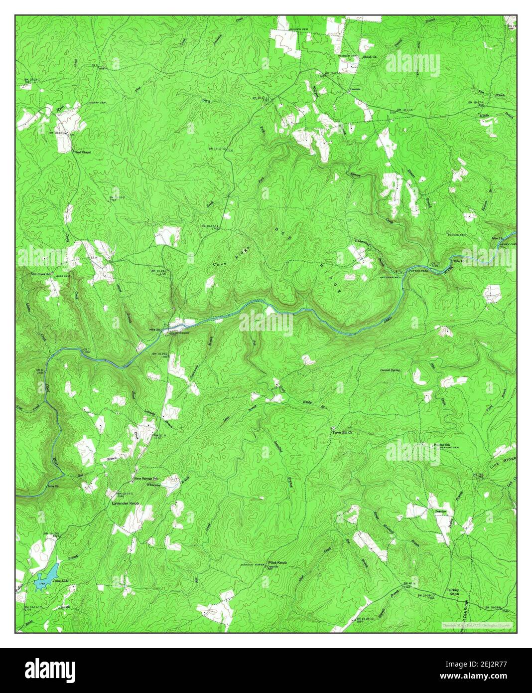 Fox Creek, Tennessee, map 1946, 1:24000, United States of America by ...