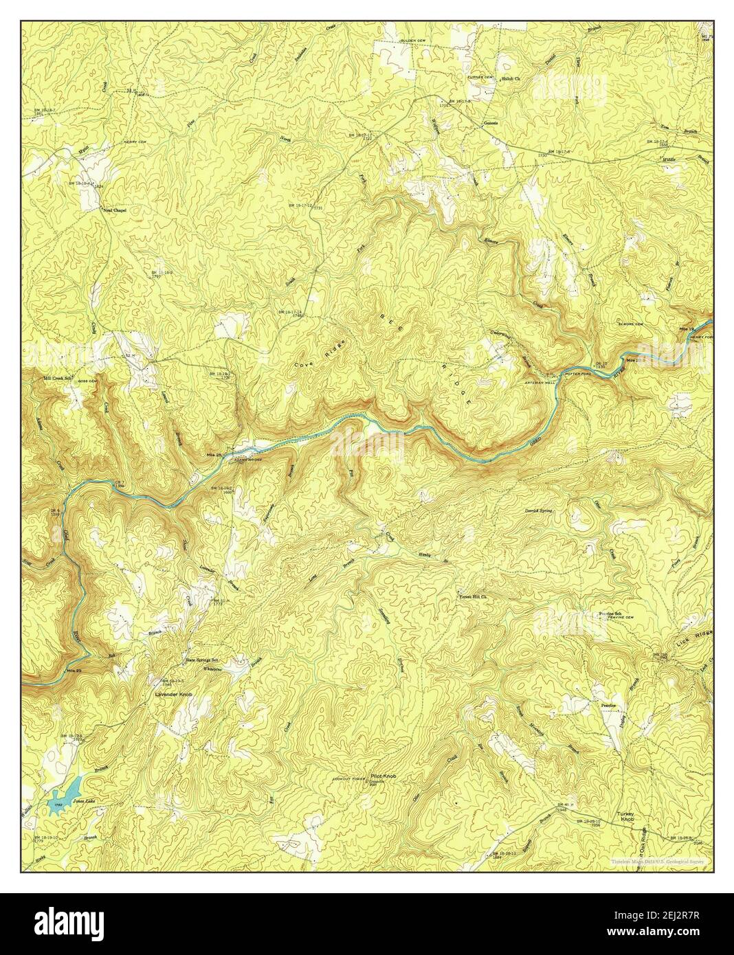 Fox Creek, Tennessee, map 1949, 1:24000, United States of America by ...