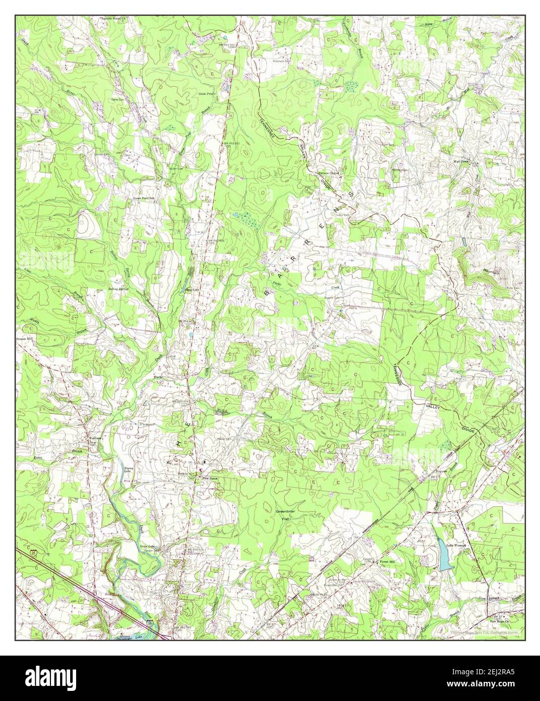 Fredonia, Tennessee, map 1956, 1:24000, United States of America by ...