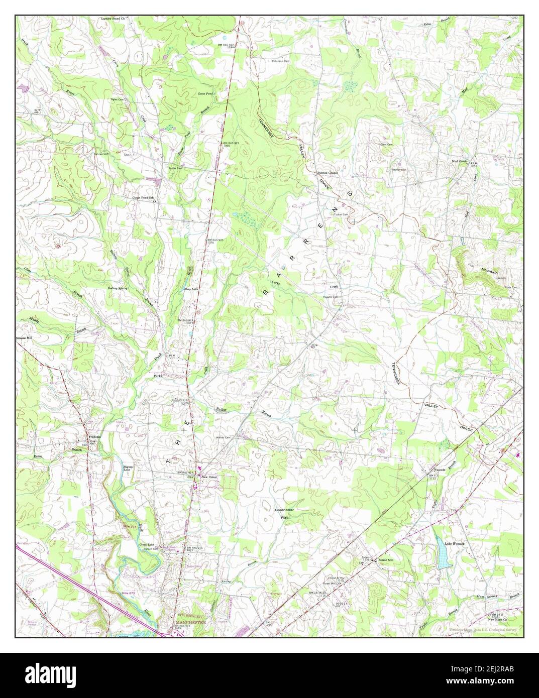 Fredonia, Tennessee, map 1956, 1:24000, United States of America by ...