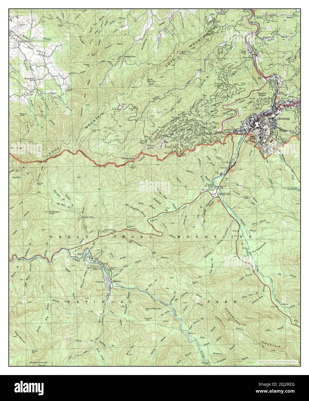 Gatlinburg, Tennessee, map 1979, 1:24000, United States of America by ...