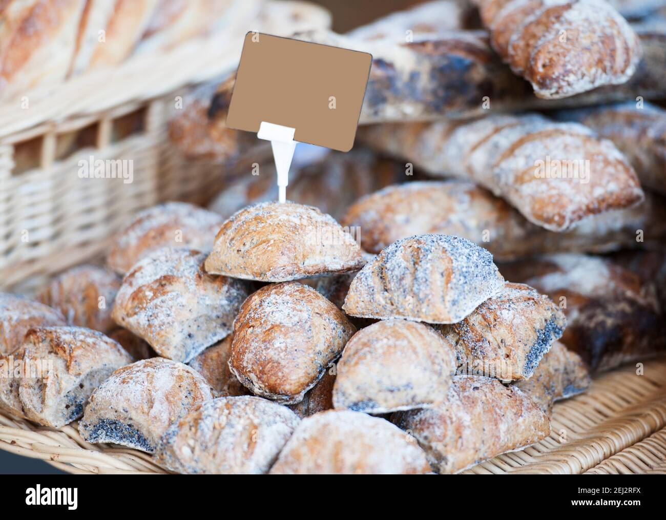 Sourdough bread. Bakery bread with golden crust bread. Flour bread ...