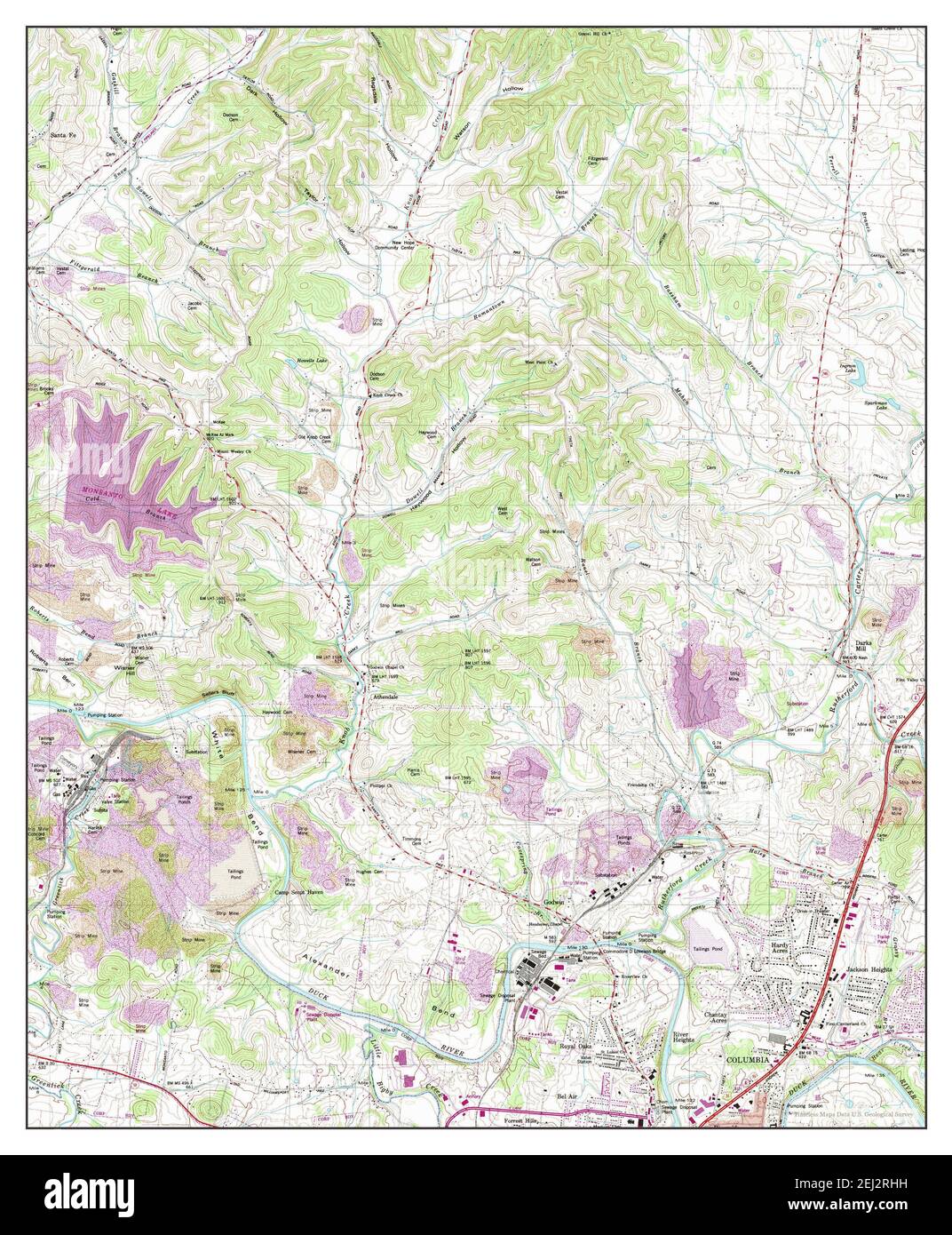 Godwin, Tennessee, map 1965, 1:24000, United States of America by ...