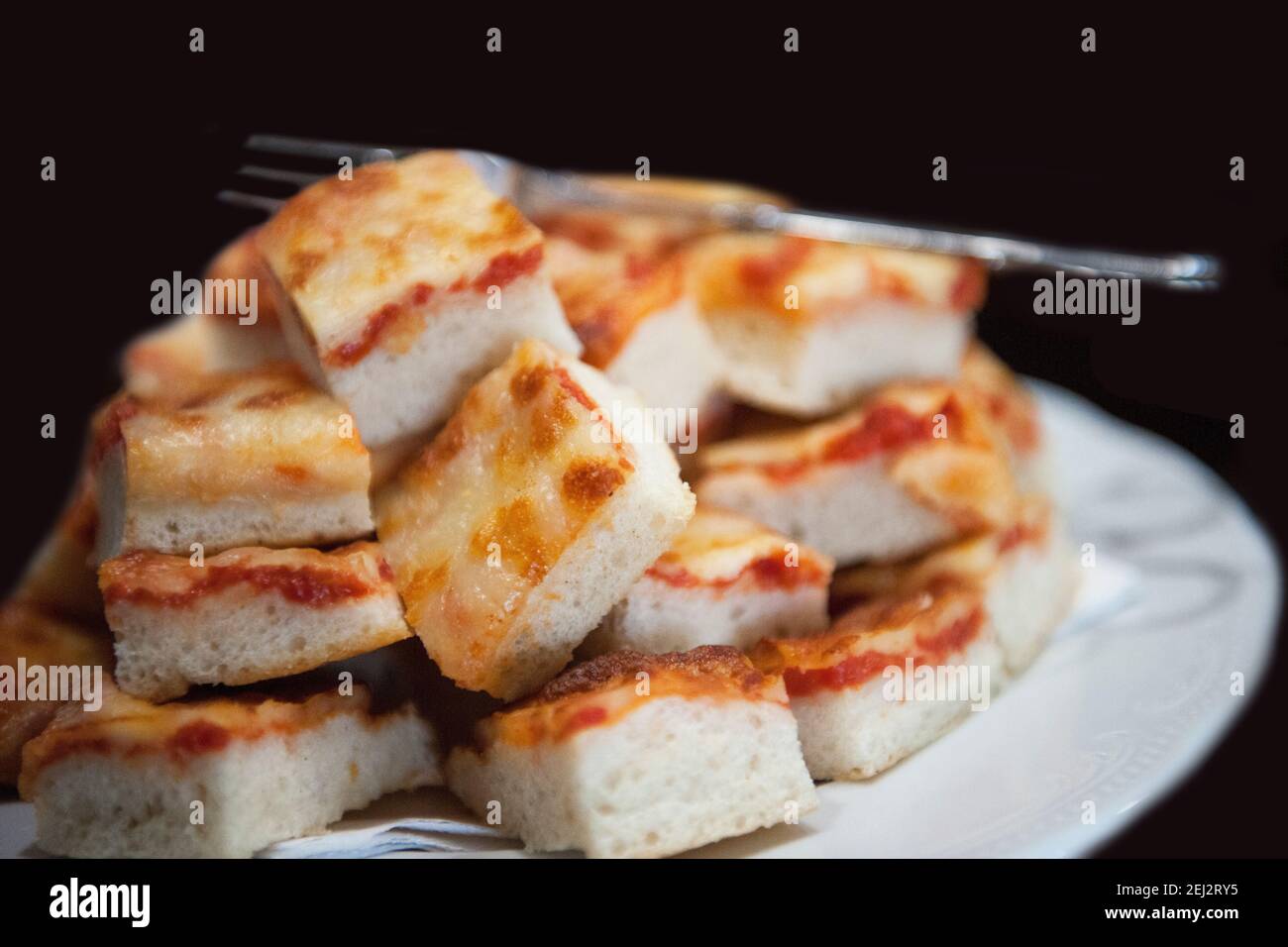 Appetising of different types of finger food for appetizer. Selective ...