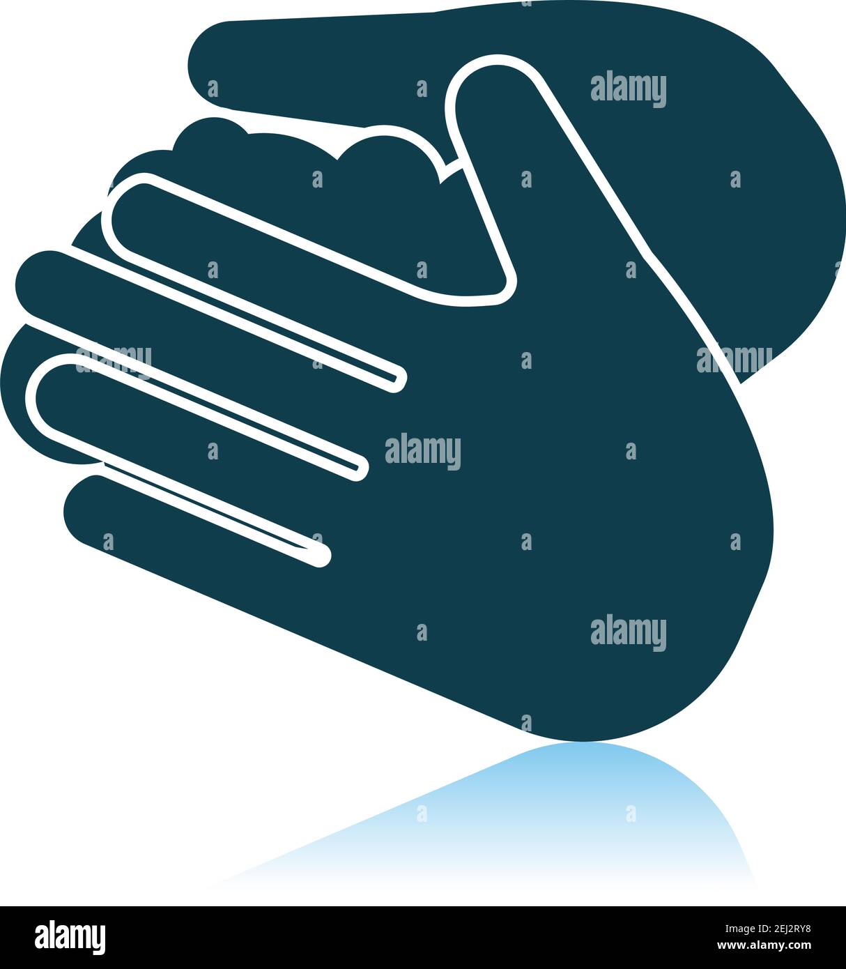 Hand Washing Icon. Shadow Reflection Design. Vector Illustration Stock ...