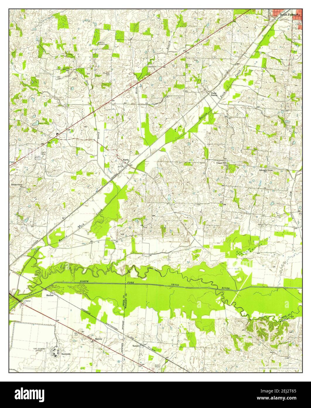 Harris, Tennessee, map 1956, 1:24000, United States of America by ...