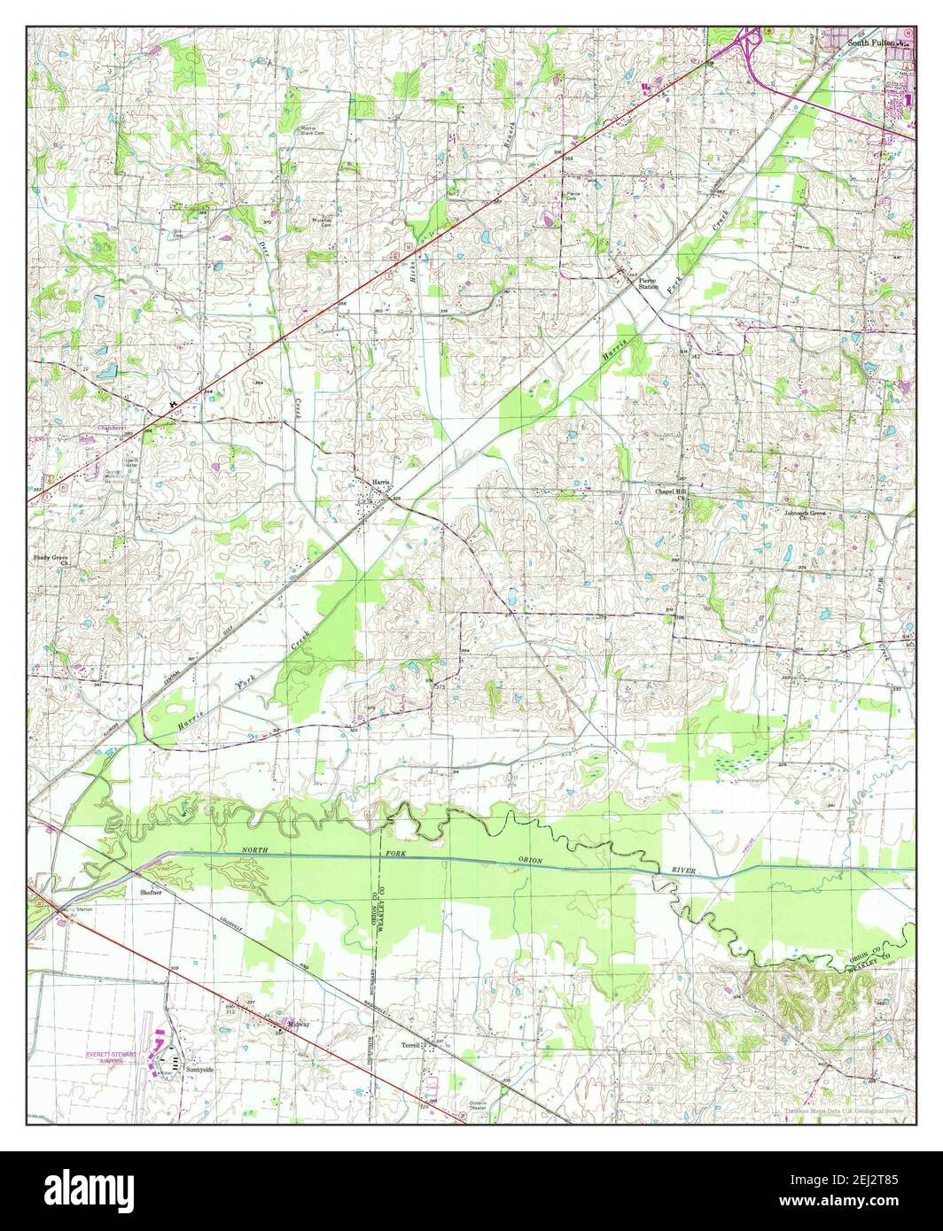 Harris, Tennessee, map 1956, 1:24000, United States of America by ...