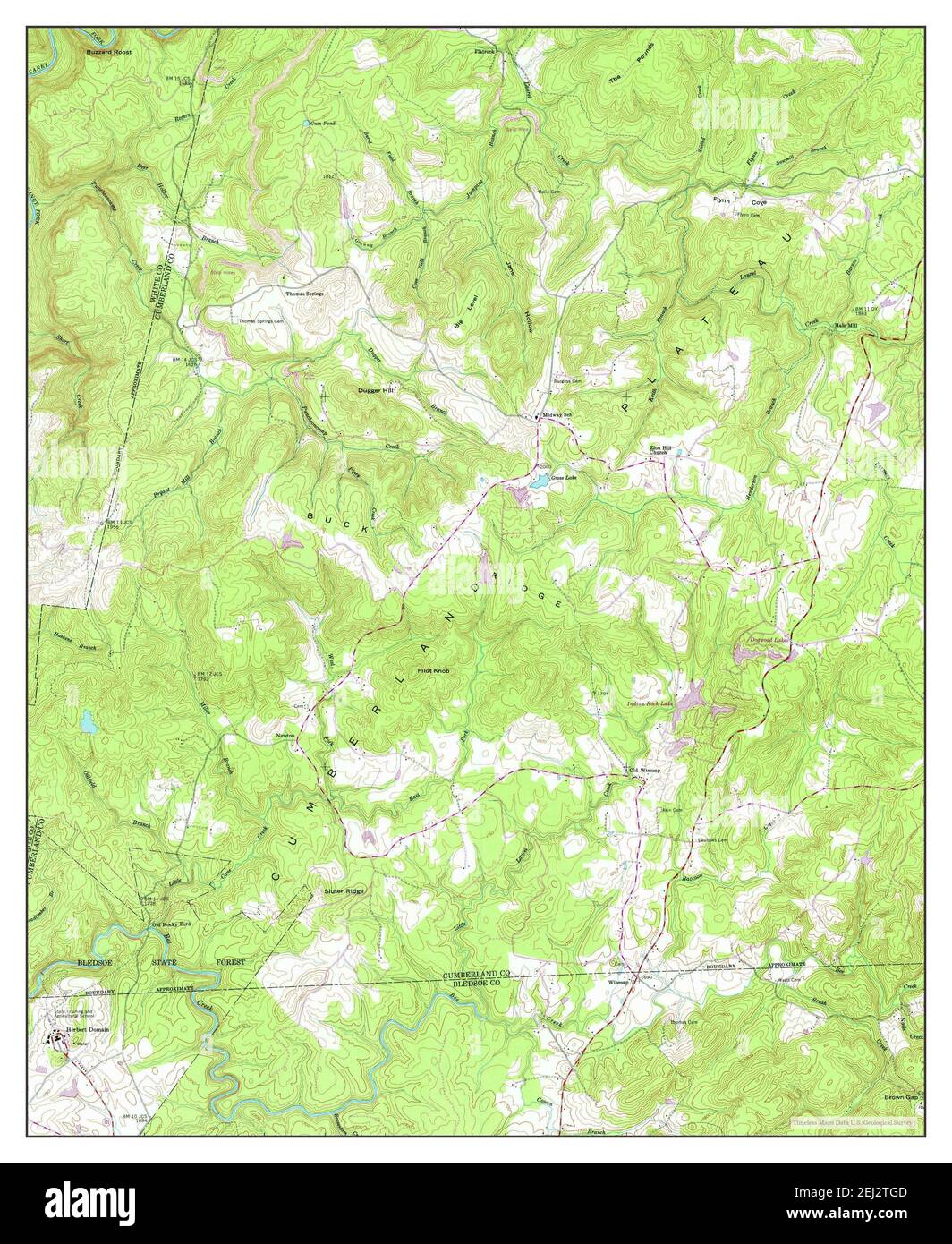 Herbert Domain, Tennessee, map 1956, 1:24000, United States of America ...