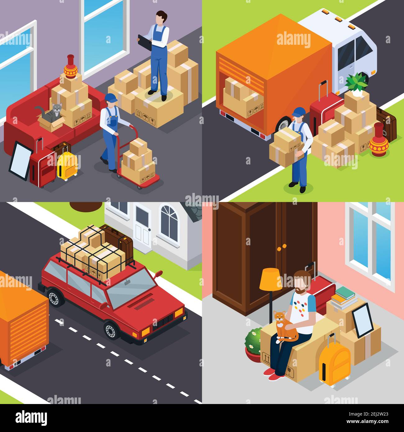 Workers baggage Stock Vector Images - Alamy