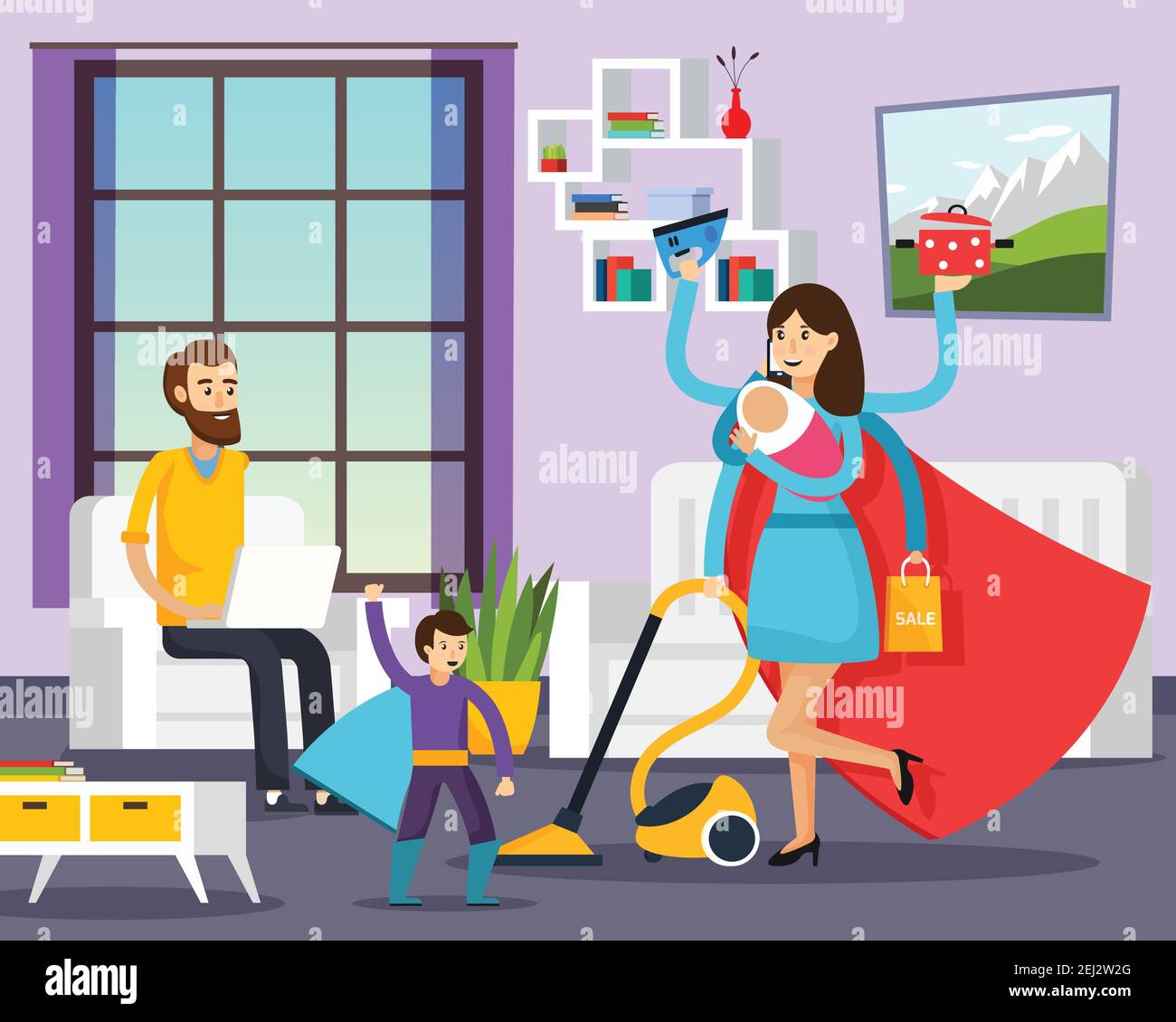 Powerful son Stock Vector Images - Alamy