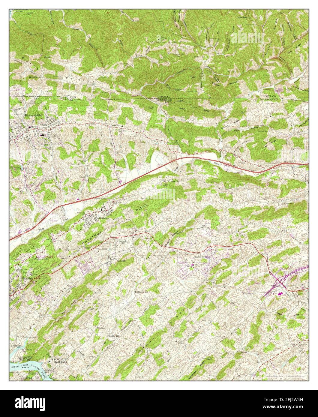 Indian Springs, Tennessee, map 1959, 1:24000, United States of America ...