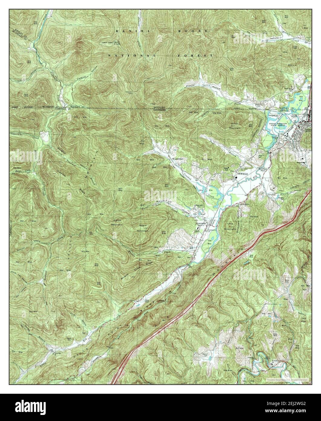 Jellico West, Tennessee, map 1979, 1:24000, United States of America by ...