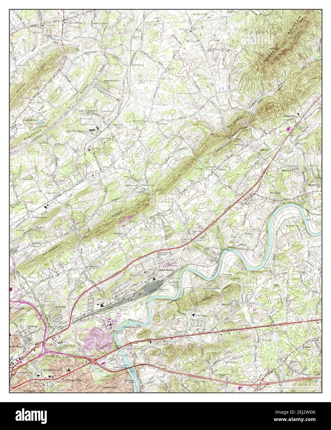 John Sevier, Tennessee, map 1978, 1:24000, United States of America by ...