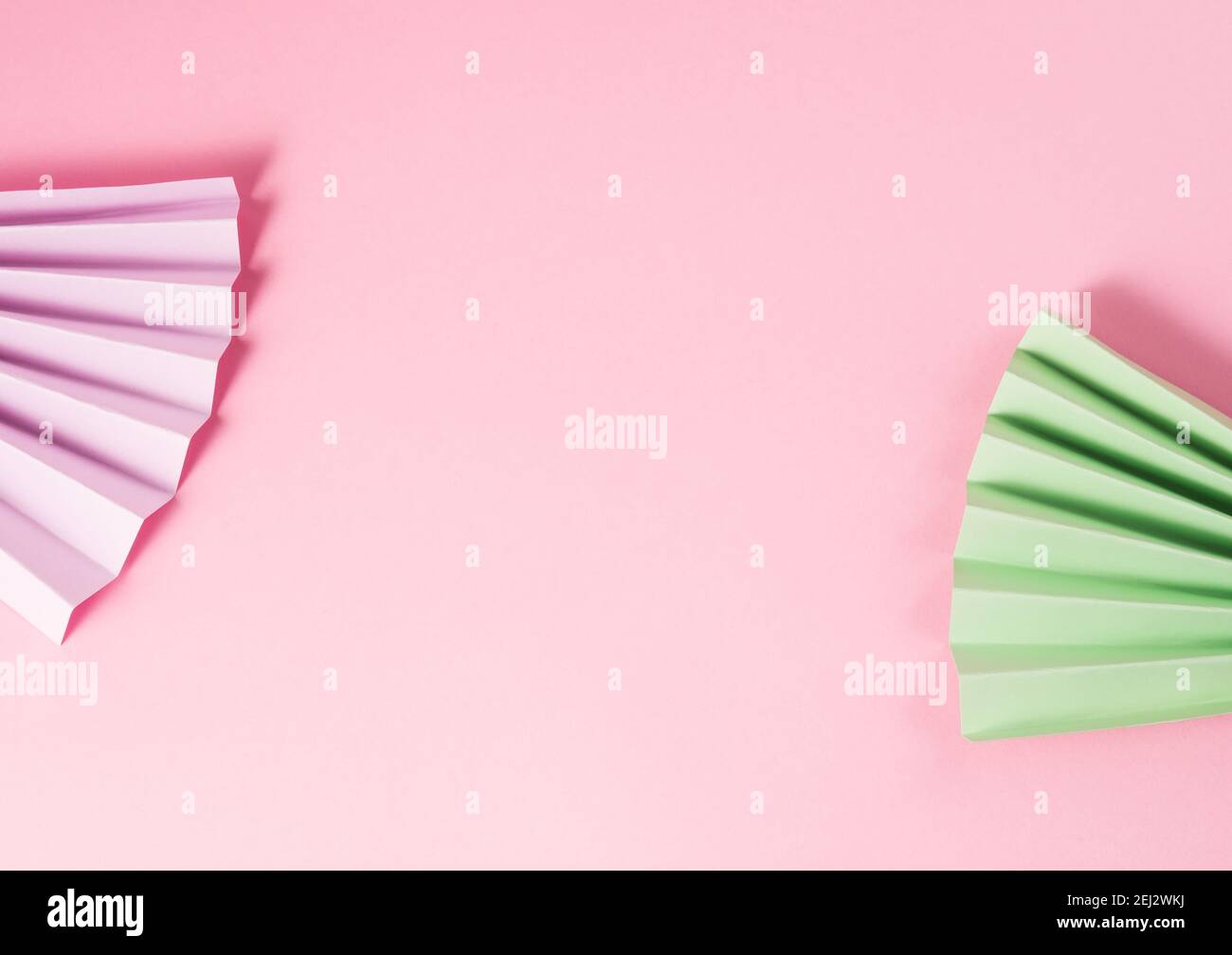 Pink paper fan hi-res stock photography and images - Alamy