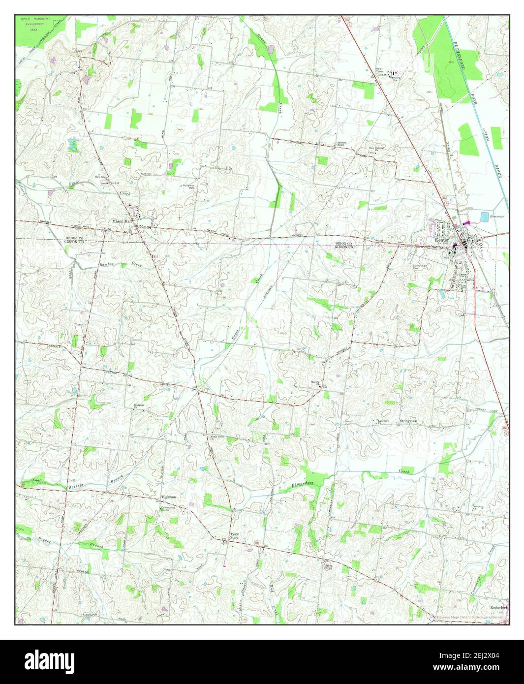 Kenton, Tennessee, map 1965, 1:24000, United States of America by ...