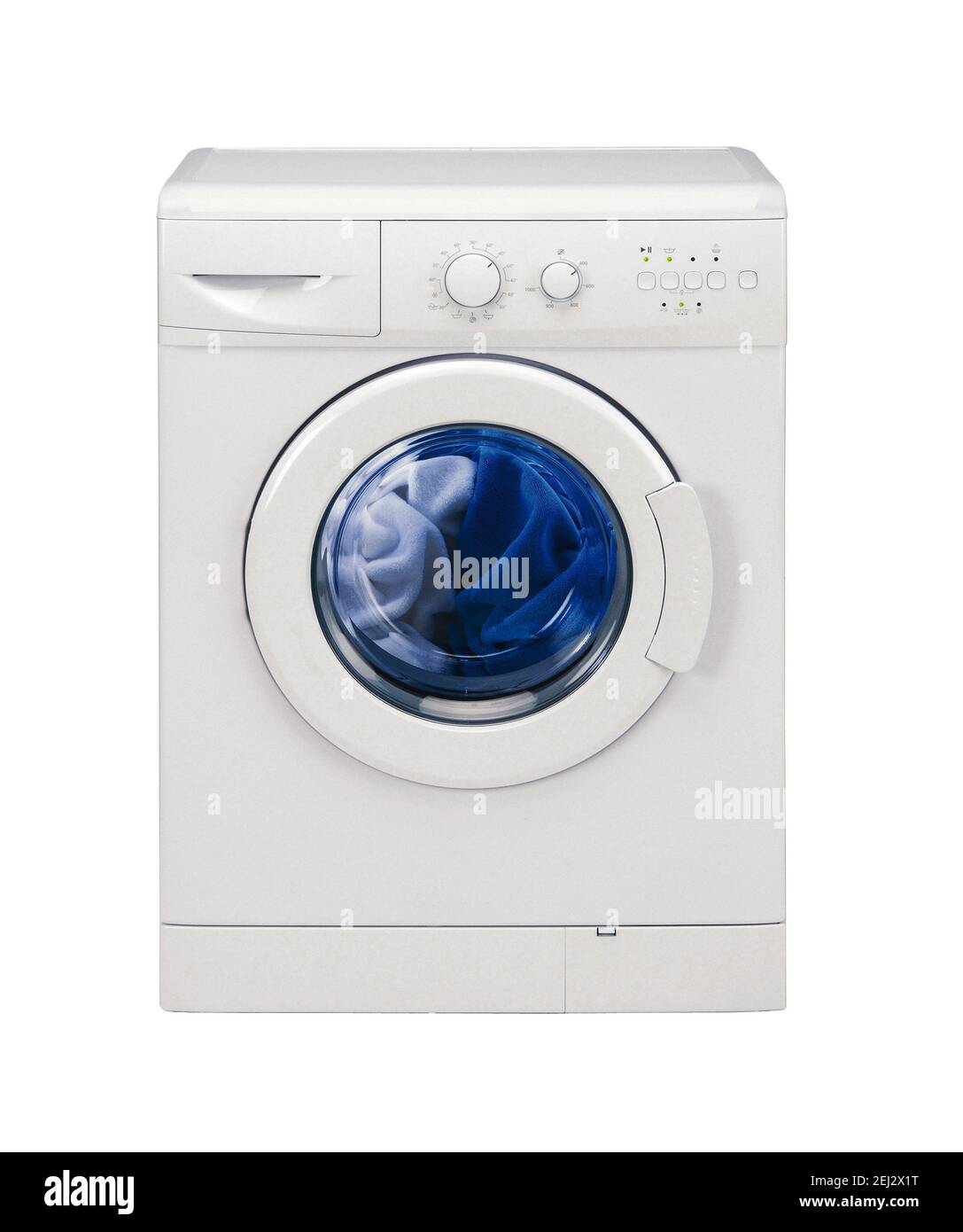 Modern washing machine isolated on white. Studio shoot Stock Photo - Alamy