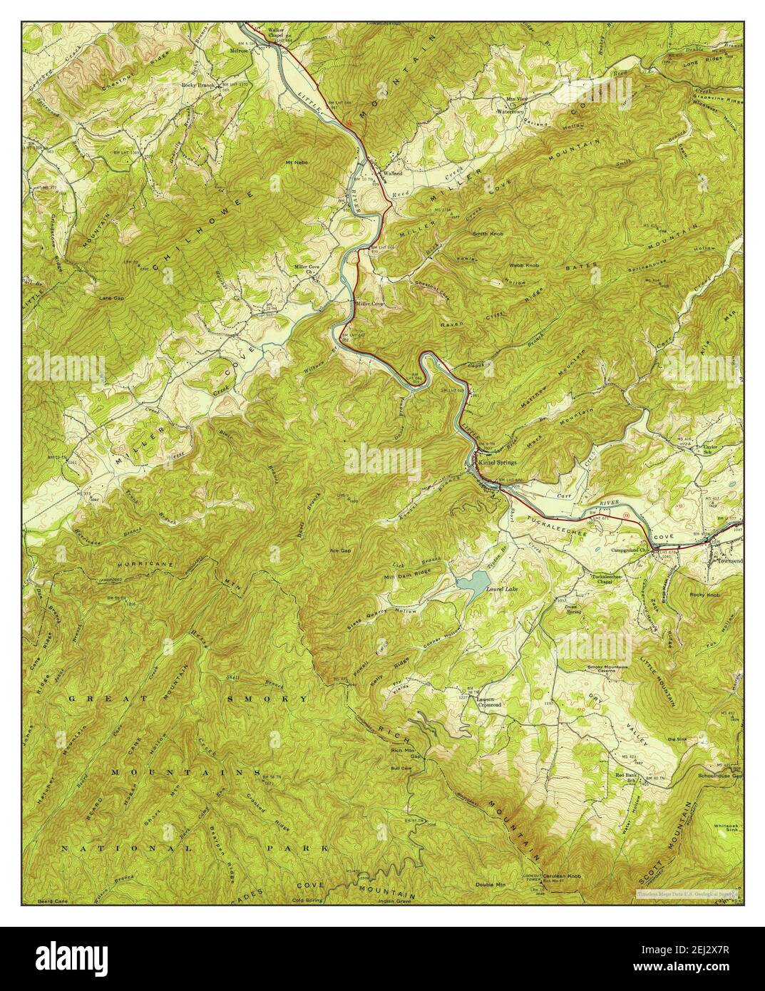 Kinzel Springs, Tennessee, map 1941, 1:24000, United States of America ...