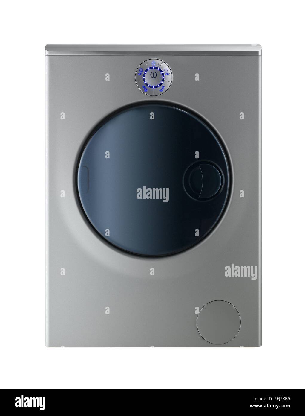 Modern washing machine isolated on white. Studio shoot Stock Photo - Alamy