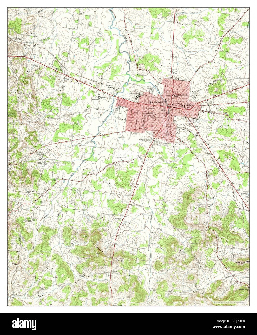 Topographic map of lebanon Cut Out Stock Images & Pictures - Alamy