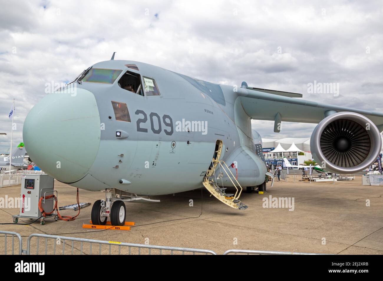 Japanese Self-Defense Force Kawasaki C-2 transport aircraft on the ...