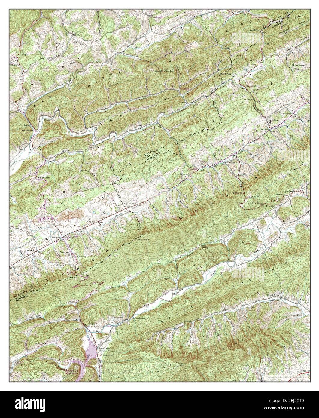 Lee Valley, Tennessee, map 1939, 1:24000, United States of America by ...