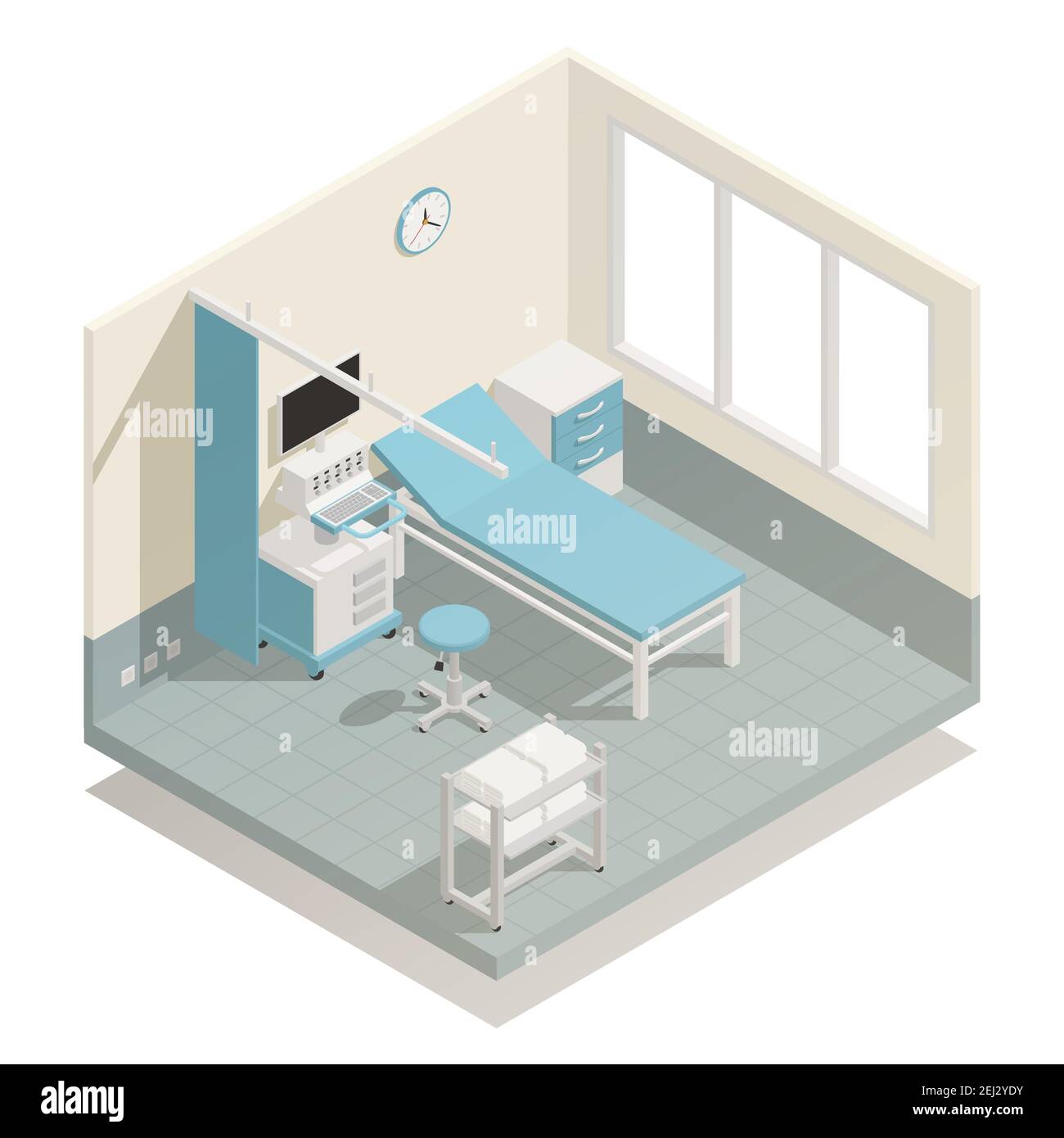 Hospital intensive care unit life support and monitoring medical ...