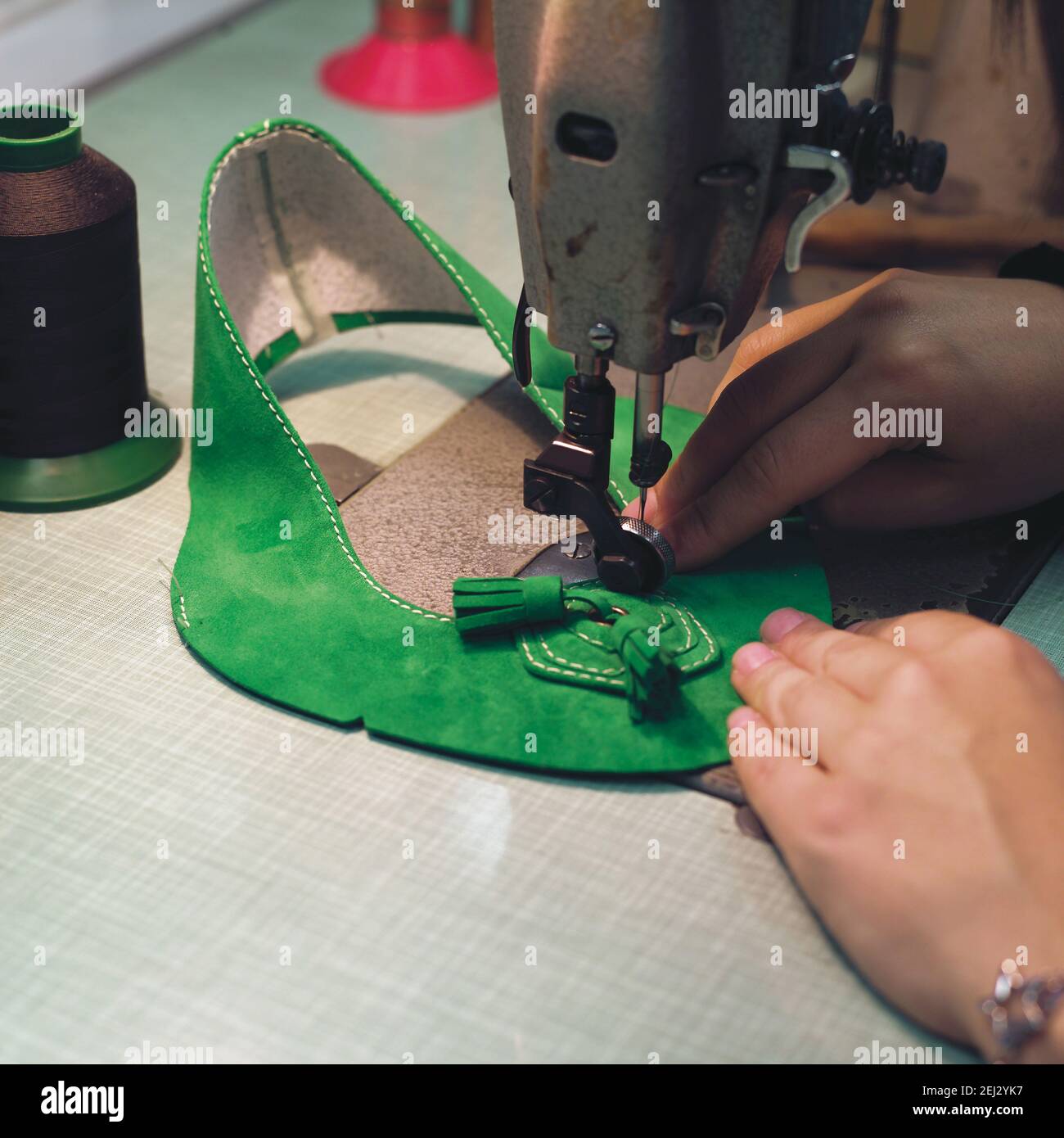 How to build a shoe. Artisan processing phase for the construction of ...