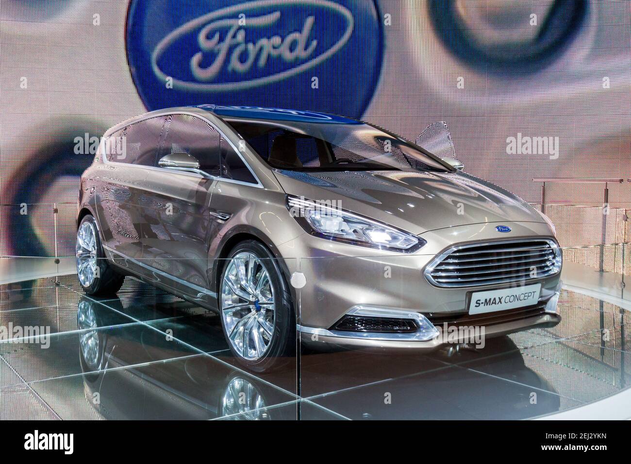 FRANKFURT, GERMANY - SEP 13, 2013: Ford S-Max concept car showcased at ...