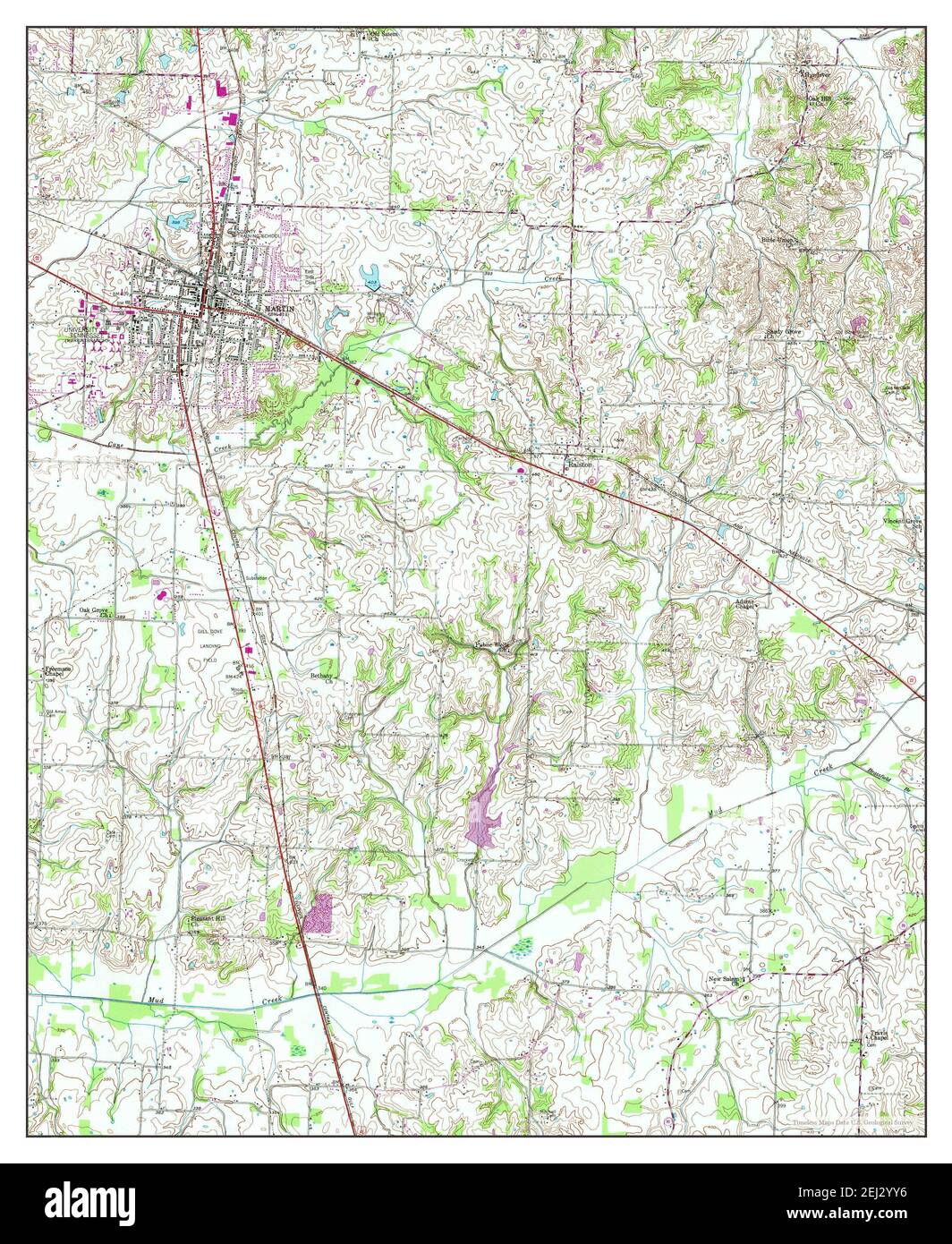 Martin, Tennessee, map 1950, 1:24000, United States of America by ...