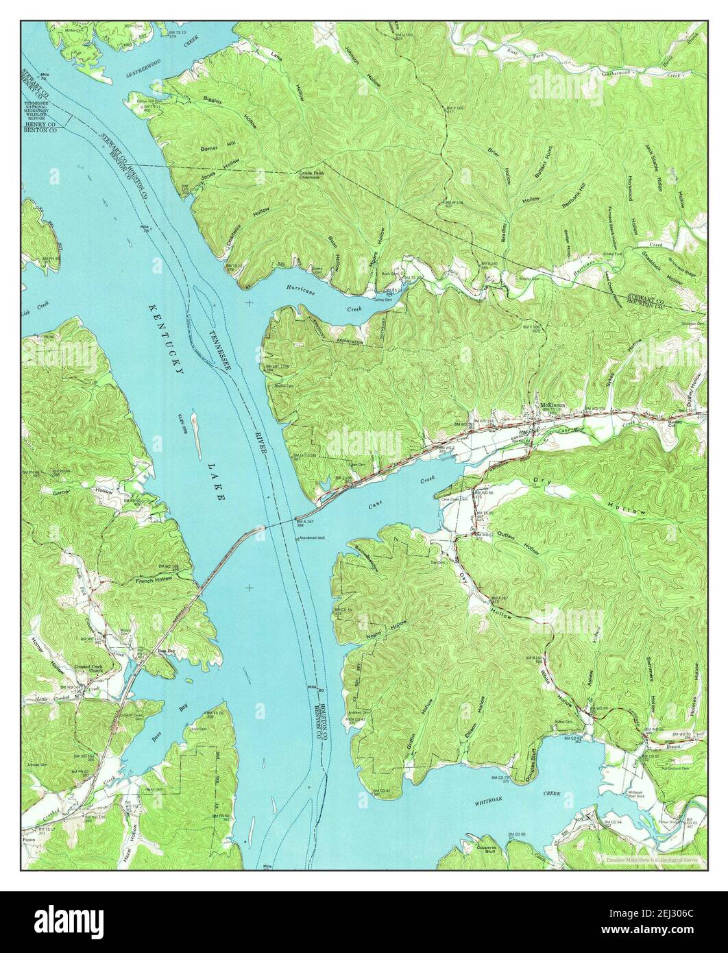 Mc Kinnon, Tennessee, map 1950, 1:24000, United States of America by ...