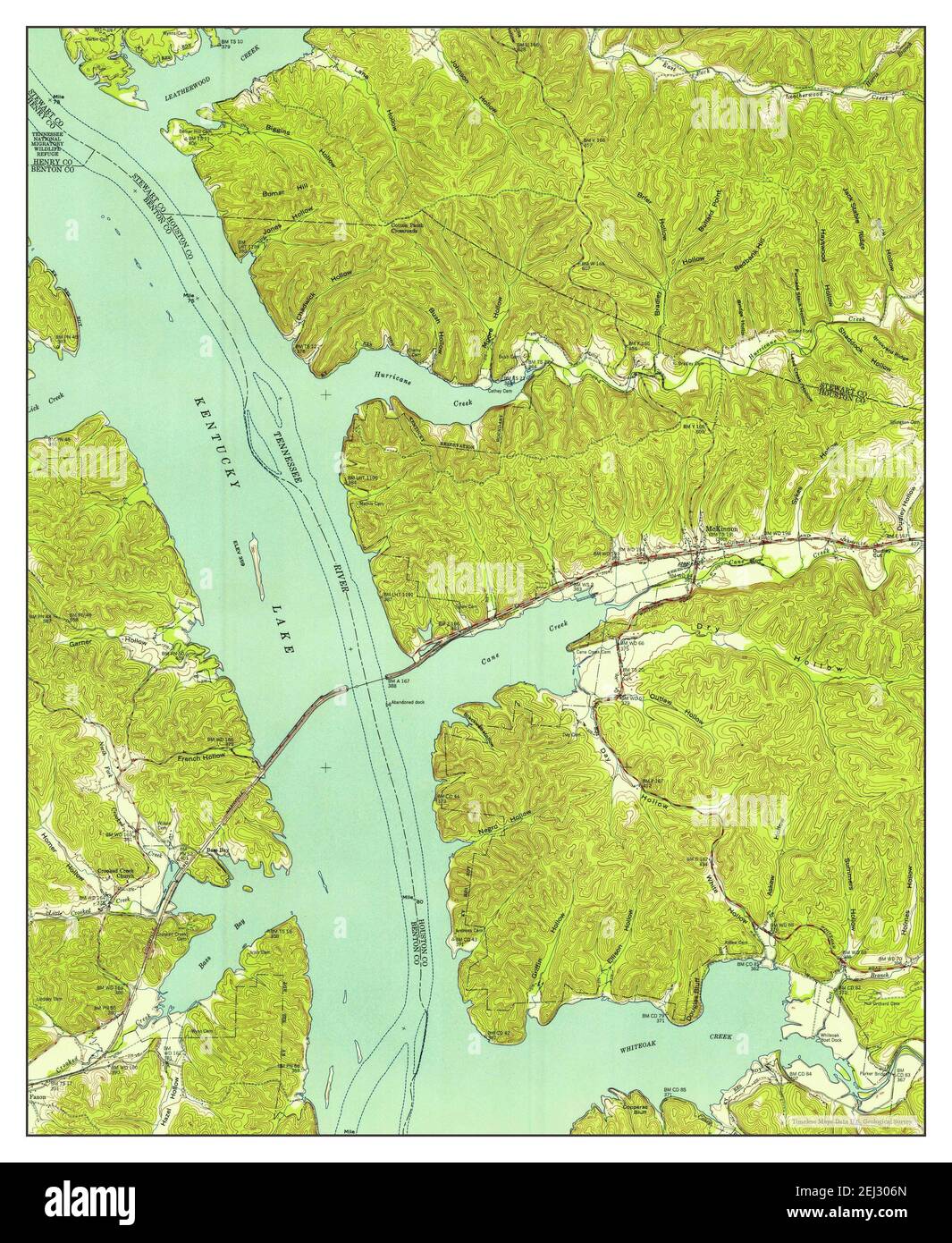 Mc Kinnon, Tennessee, map 1950, 1:24000, United States of America by ...