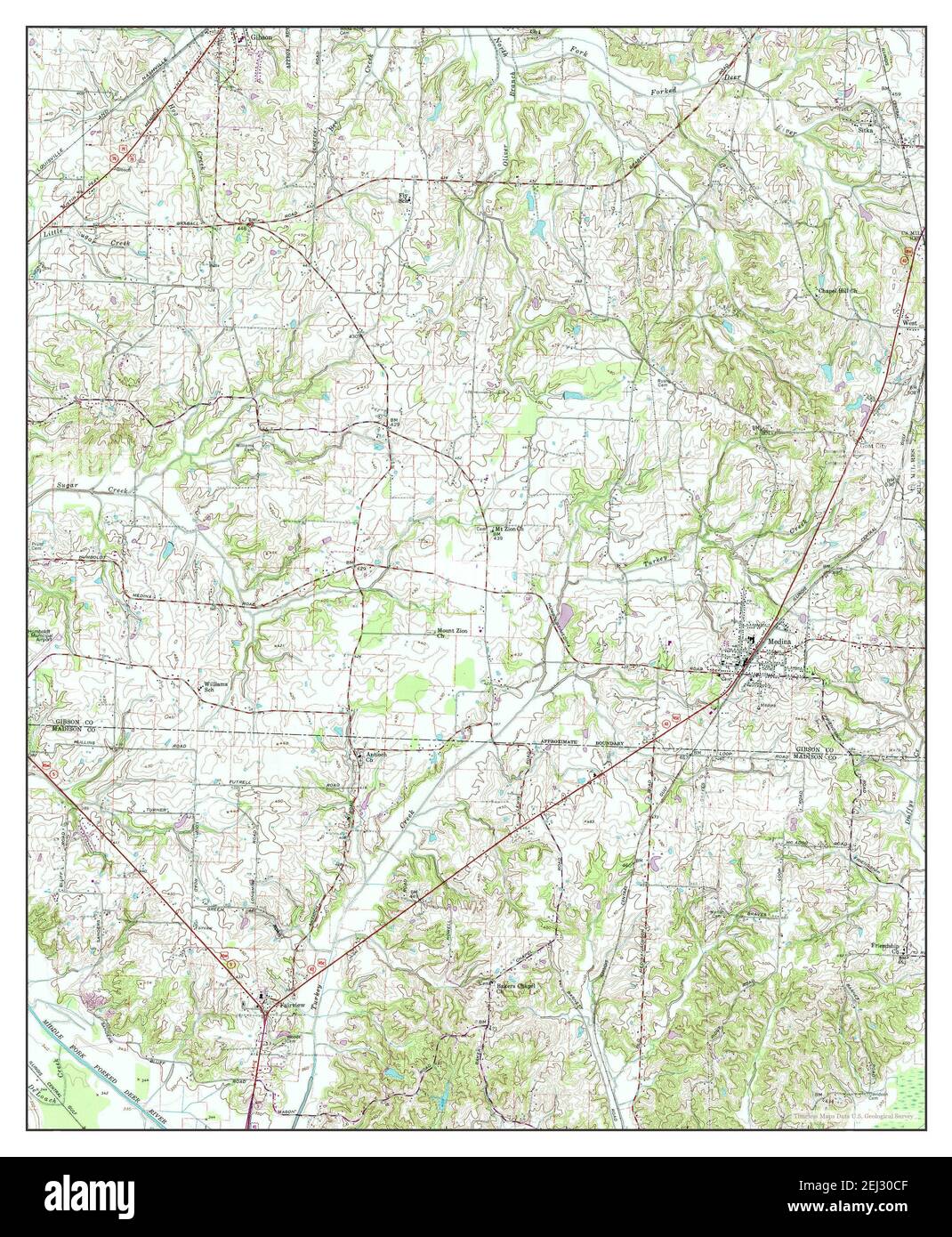 Medina, Tennessee, map 1959, 1:24000, United States of America by ...