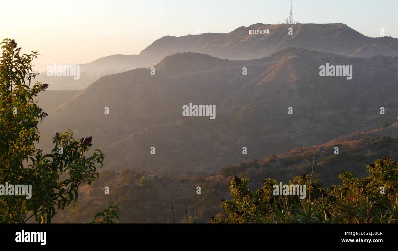 LOS ANGELES, CALIFORNIA, USA - 7 NOV 2019: Iconic Hollywood sign. Big ...