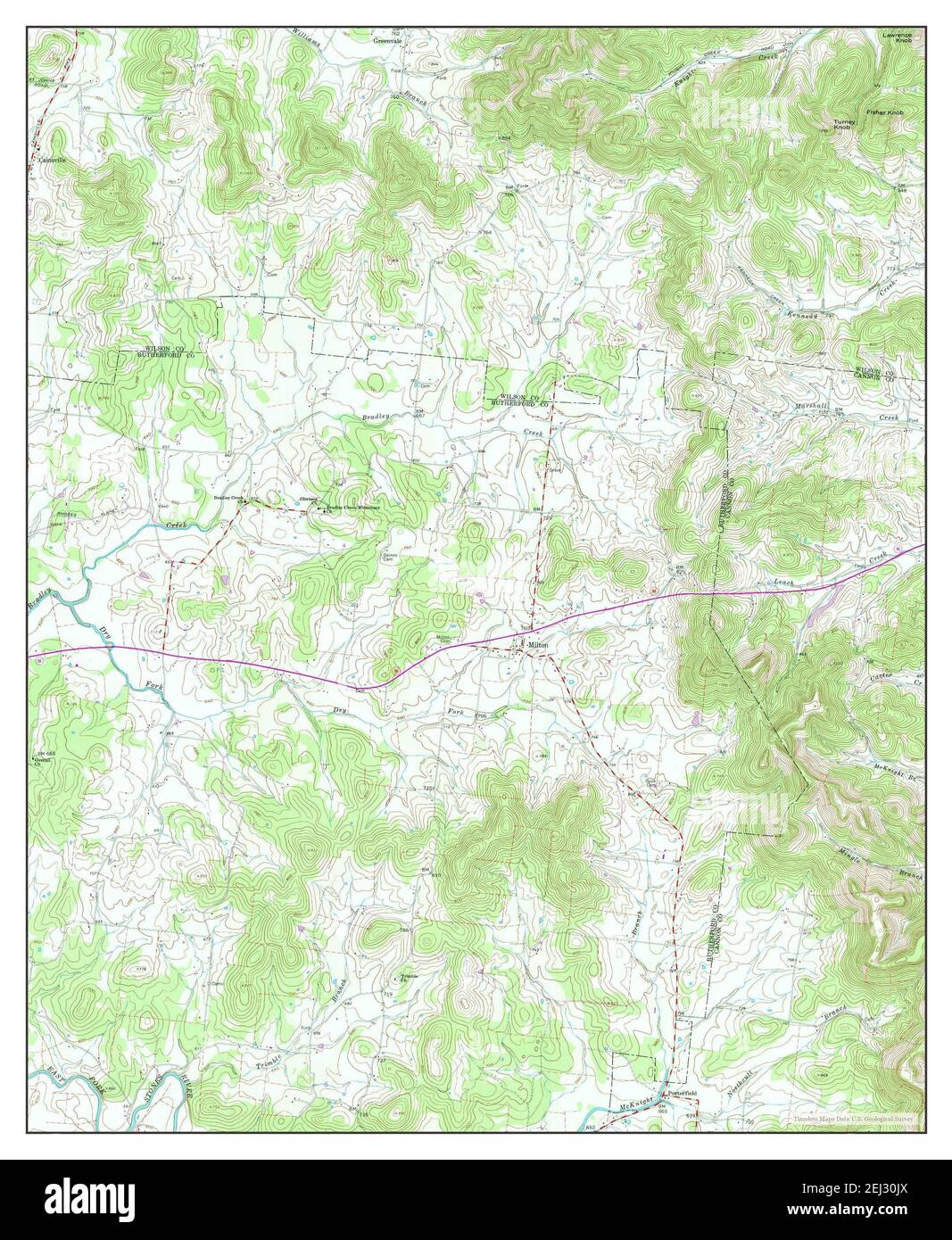 Milton, Tennessee, map 1962, 1:24000, United States of America by ...