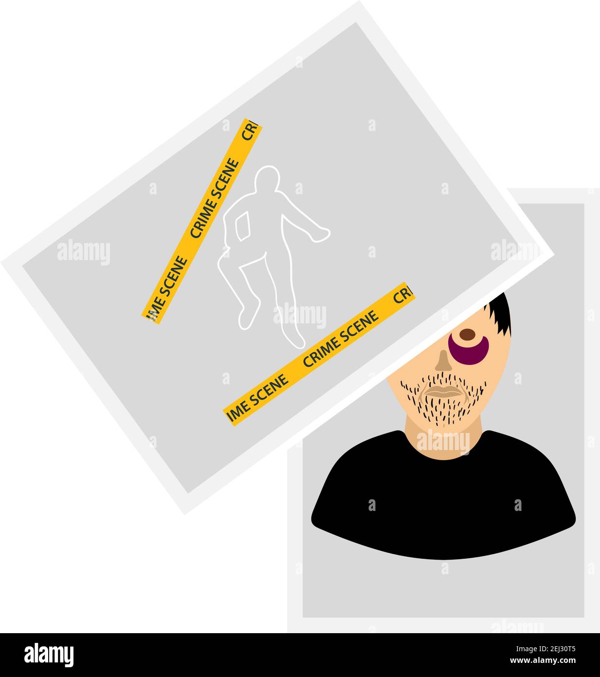 Photograph Evidence Icon. Flat Color Design. Vector Illustration Stock ...