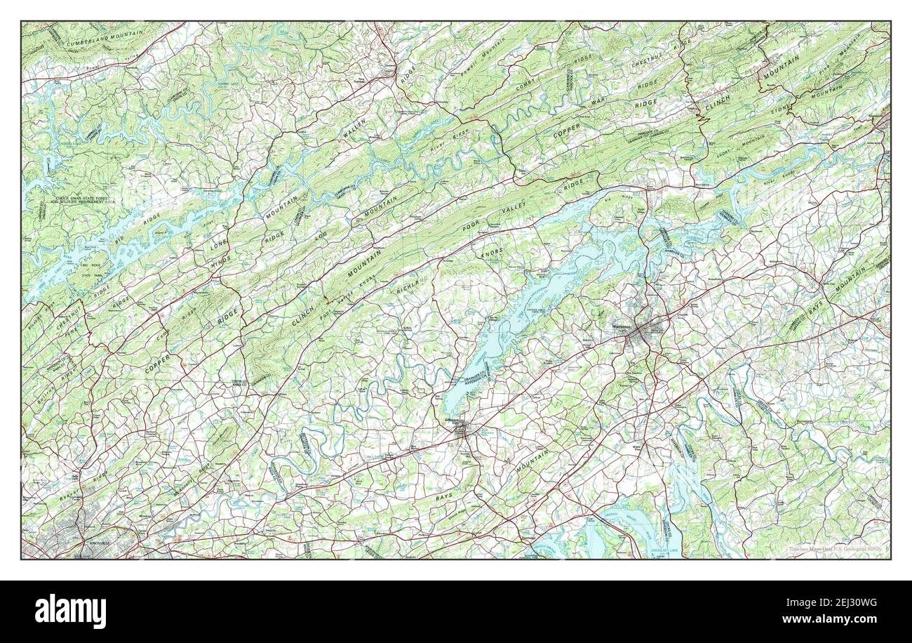 Large Map Of Morristown Tennessee 36 Morristown Tn Stock Photos,