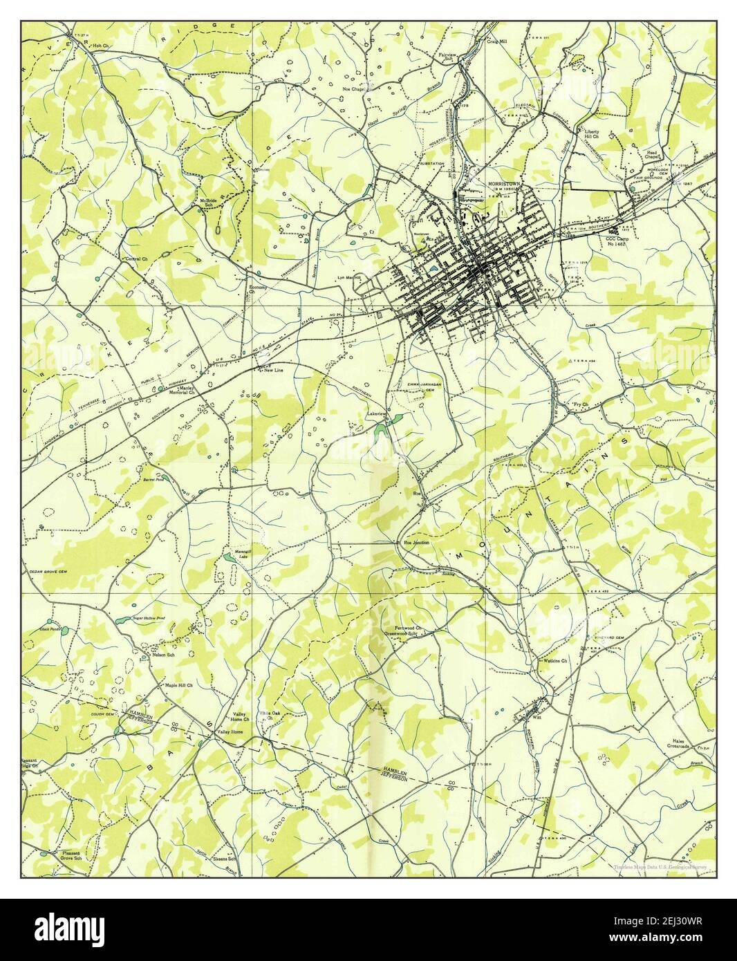 Map of morristown tennessee hi-res stock photography and images - Alamy