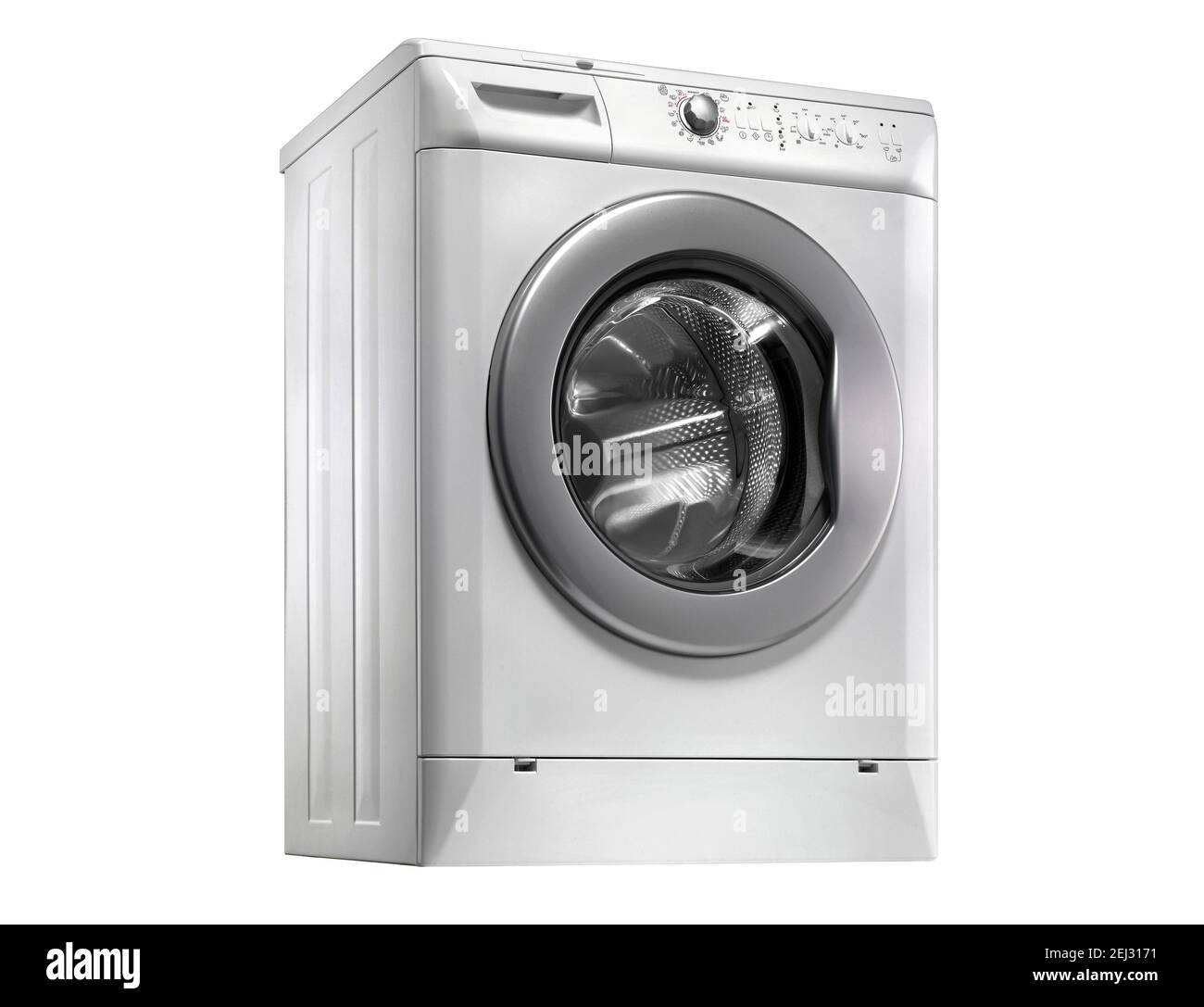 Modern washing machine isolated on white. Studio shoot Stock Photo - Alamy