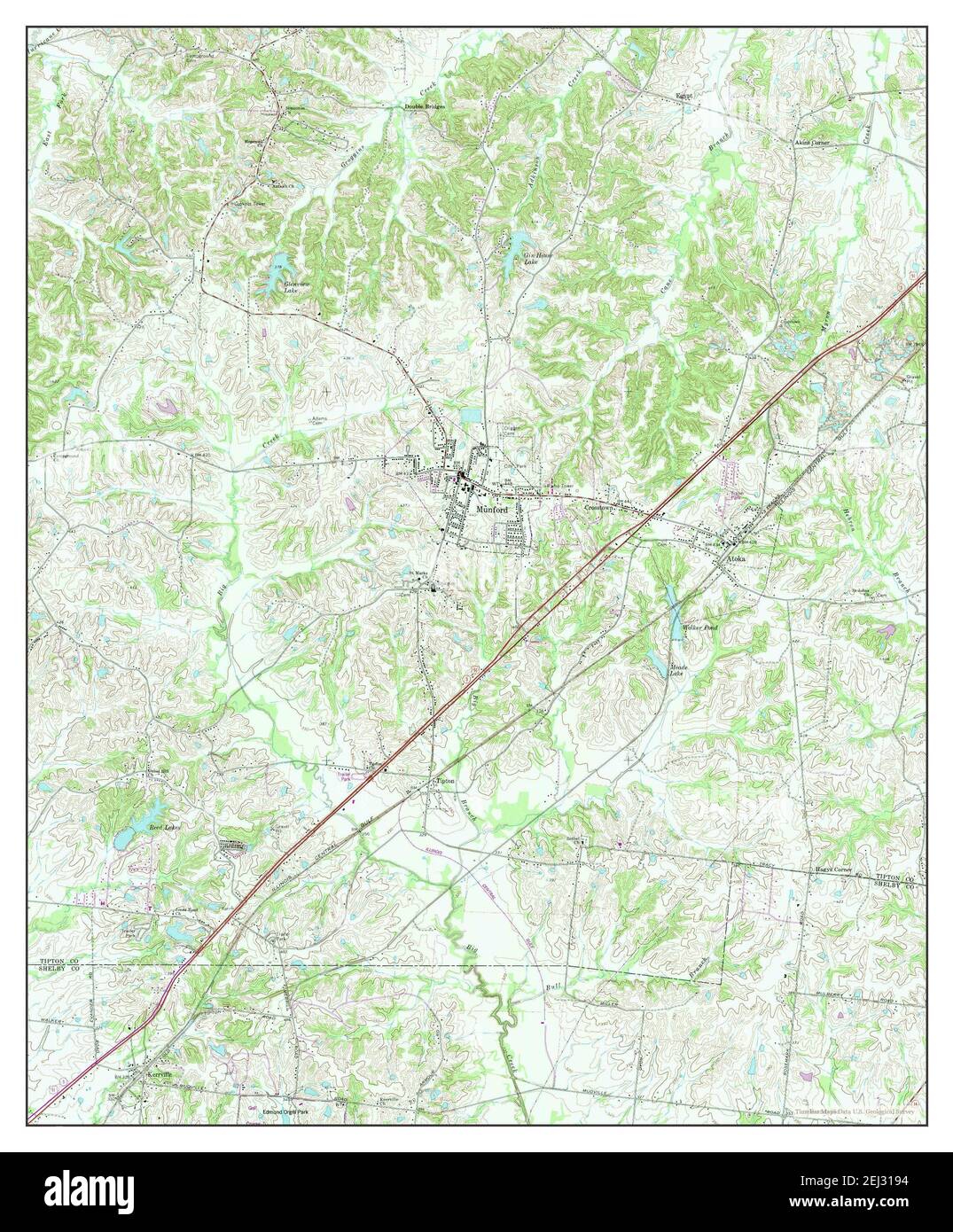 Munford, Tennessee, map 1971, 1:24000, United States of America by ...