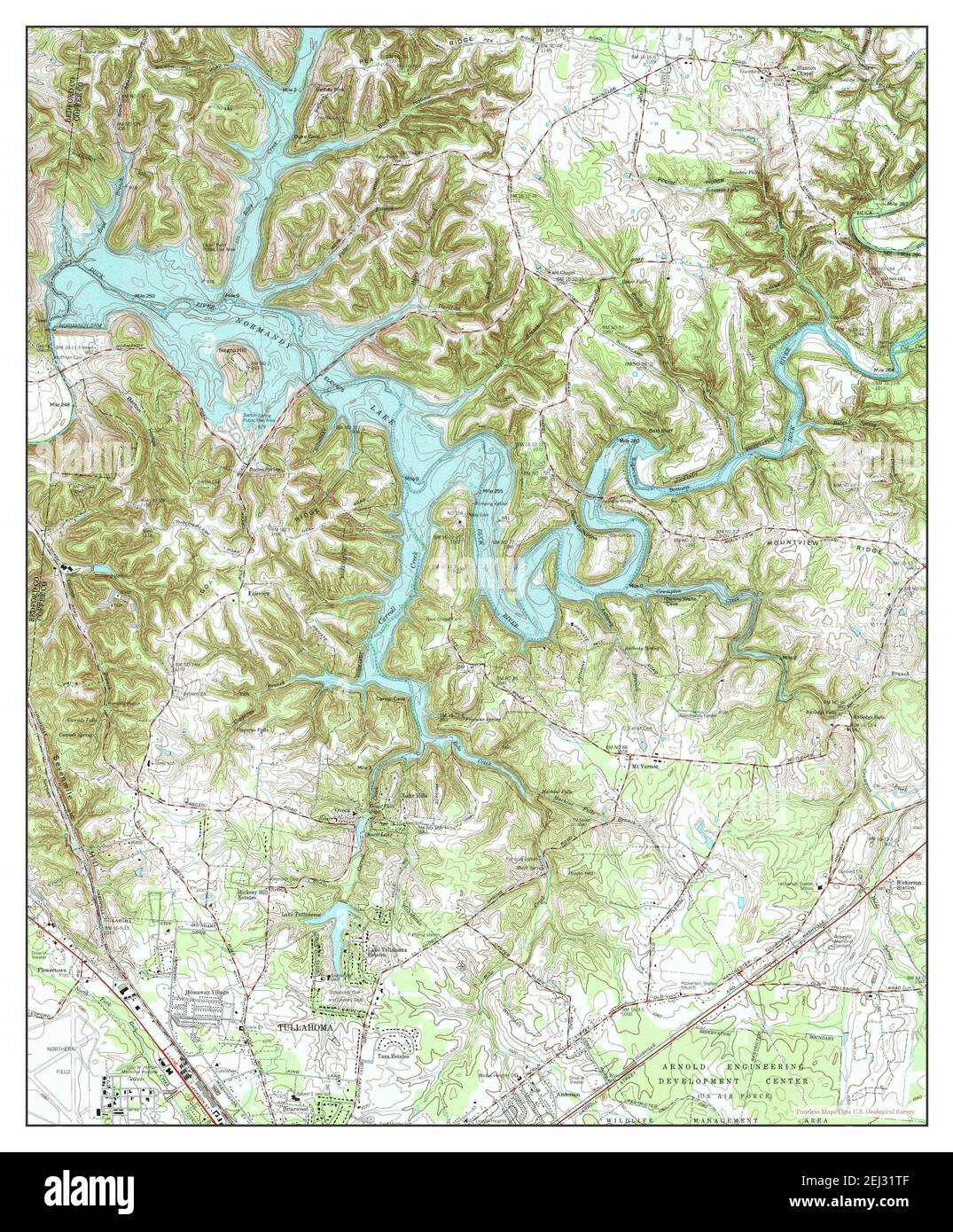 Normandy Lake, Tennessee, map 1976, 1:24000, United States of America ...