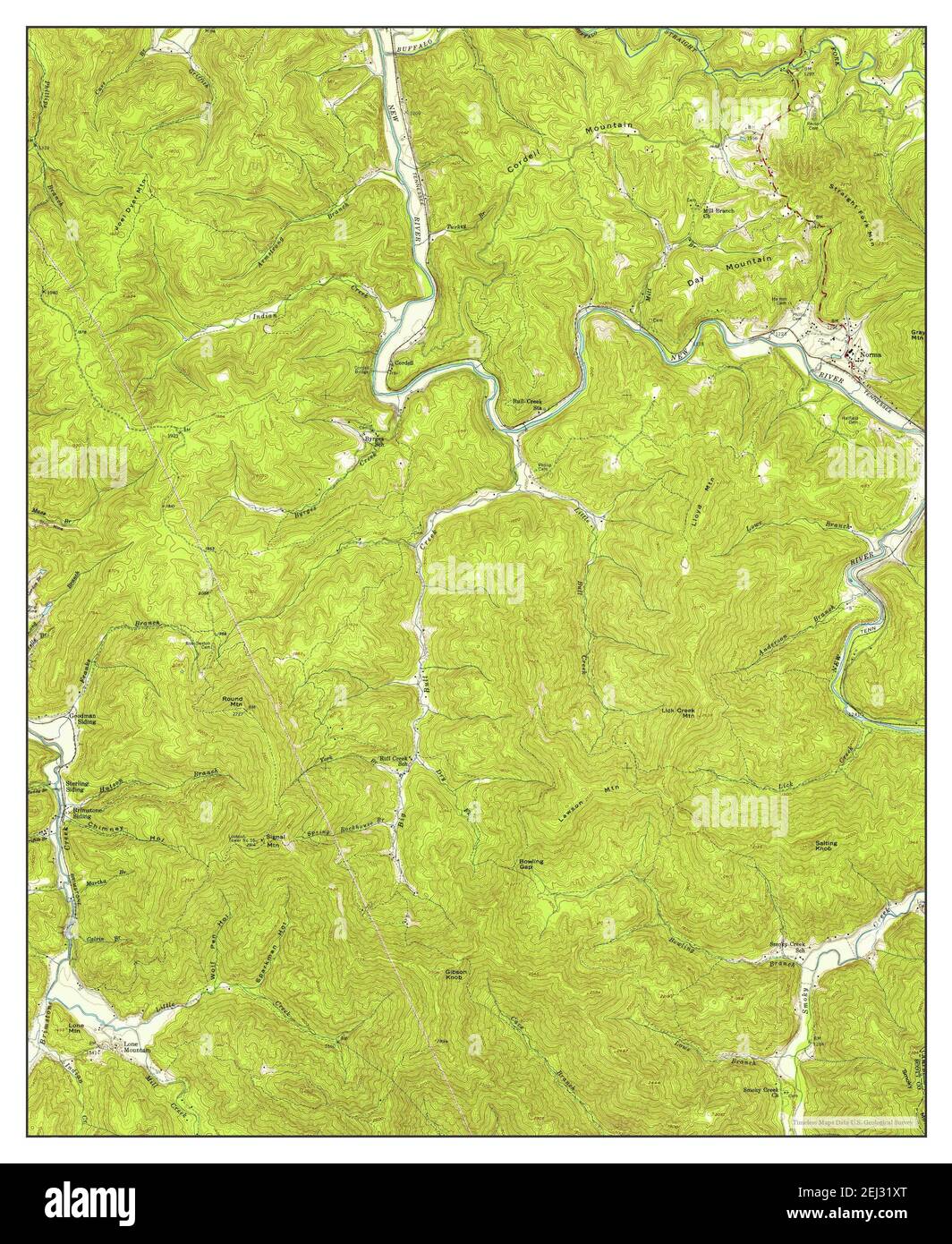 Norma, Tennessee, map 1954, 1:24000, United States of America by ...