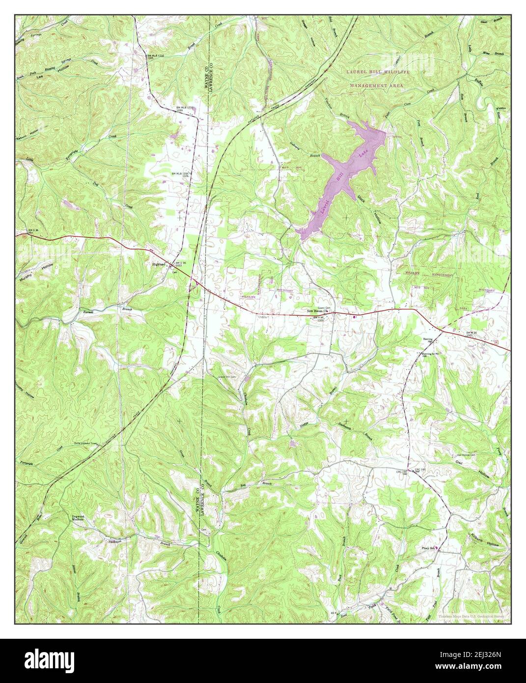Ovilla, Tennessee, map 1951, 1:24000, United States of America by ...