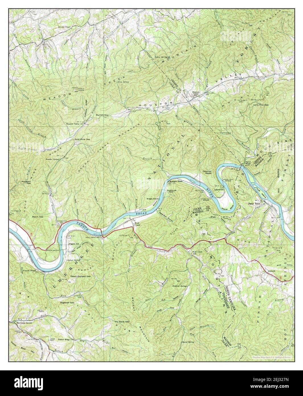 Paint Rock, Tennessee, map 1940, 1:24000, United States of America by ...