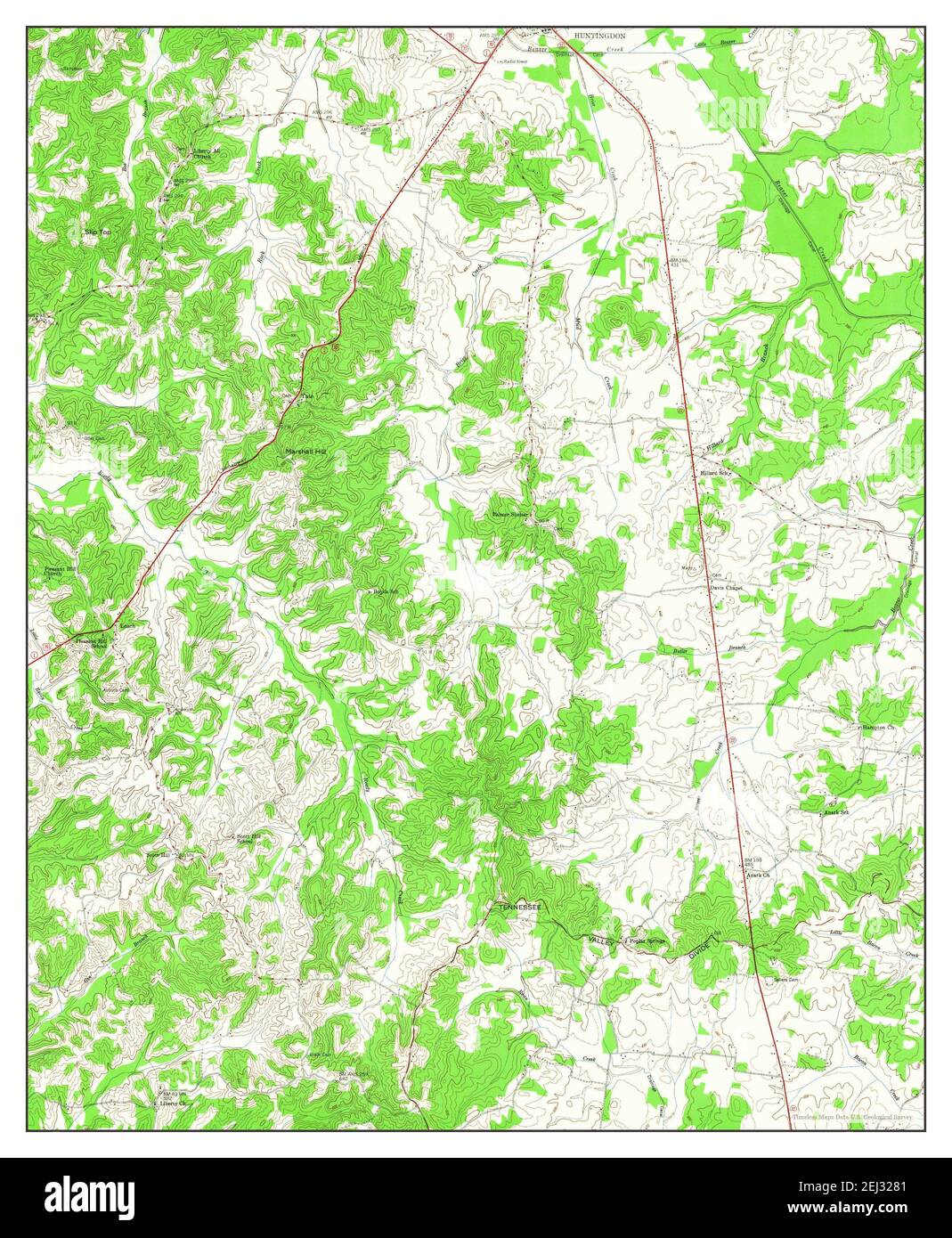 Palmer Shelter, Tennessee, map 1950, 1:24000, United States of America ...