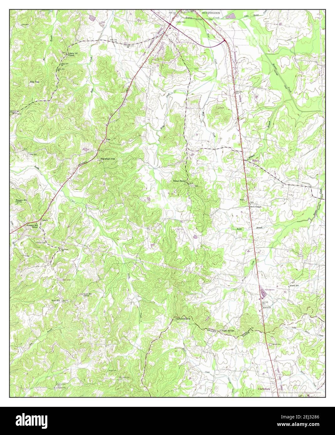 Palmer Shelter, Tennessee, map 1950, 1:24000, United States of America ...