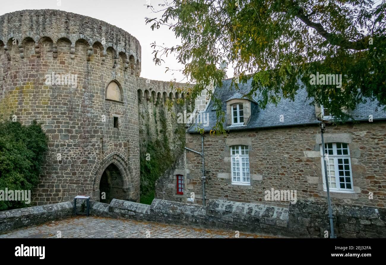 Castle of the city of Dinan. France Stock Photo - Alamy